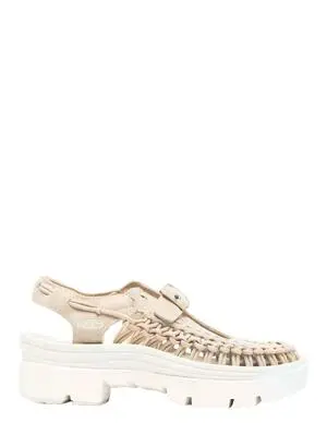 Keen Uneek Woven Platform Sandals - Neutrals