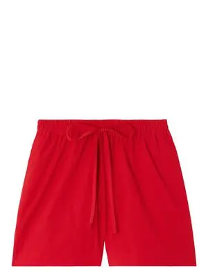 Matteau Organic Cotton-poplin Shorts - Red