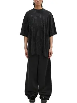 Vetements Rhinestone-embellished T-shirt - Black