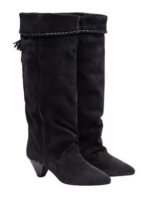 Isabel Marant Étoile Isabel Marant Elita 55 Suede Boots Black