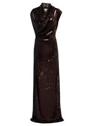 Tove Azalea Sequined Gown - Brown