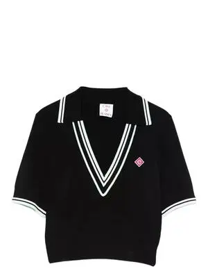 CASABLANCA V-Neck Knitted Top