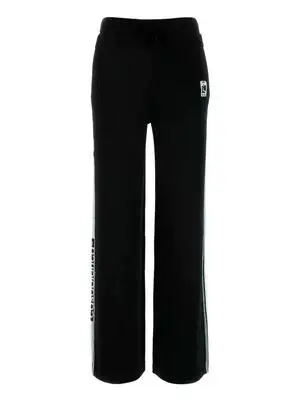Casablanca Merino Wool Side Stripe Track Pants - Black