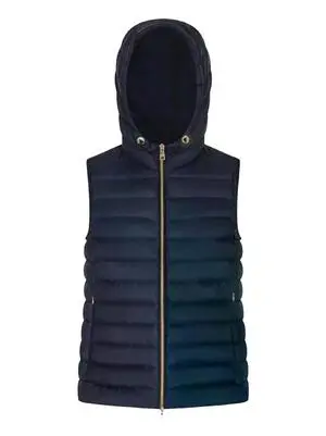 Geox Jaysen Quilted Hooded Gilet - Blue