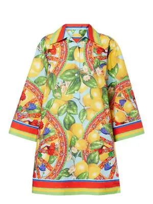 DOLCE & GABBANA Dolce&Gabbana Oversized Printed Cotton Shirt