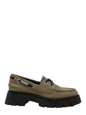 Alexander Wang Alexander Wang Carson Platform Boat Shoes Green