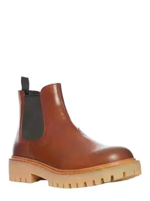 Prada Leather Ankle Boots - Brown