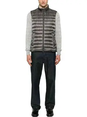 Herno Herno Quilted Sleeveless Vest Grey