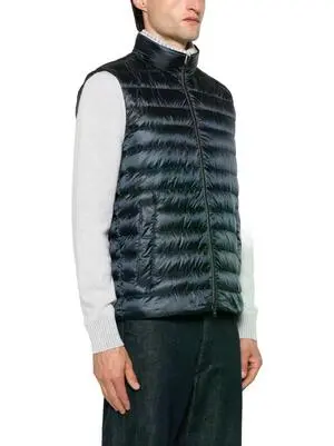 Herno Quilted Zip-front Gilet - Blue