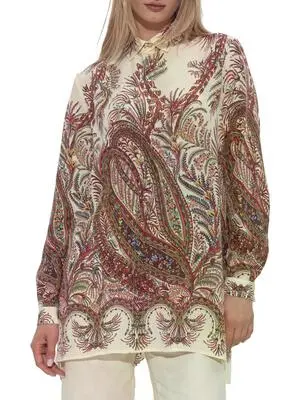 ETRO Etro Paisley Print Long Sleeve Shirt