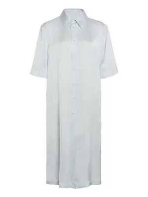 JIL SANDER Cropped Sleeve Shirt - Blue