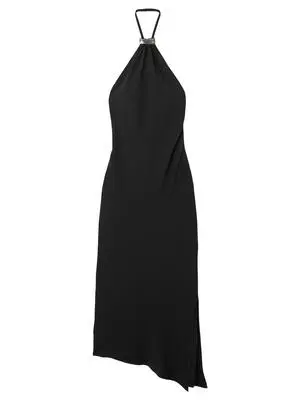 Attico Halterneck Midi Dress - Black