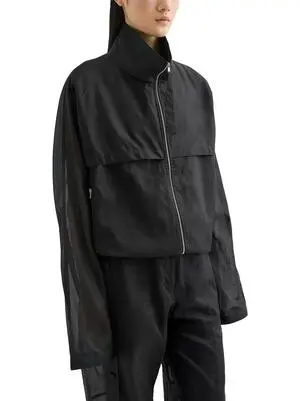JIL SANDER Muslin Zip-up Jacket - Black