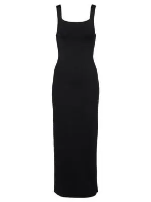Khaite Dixi Knitted Midi Dress - Black