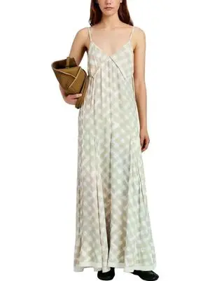 Proenza Schouler Lattice Print Maxi Dress - Neutrals