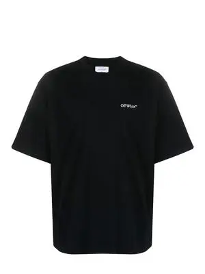 Off-White Logo-print Short-sleeve T-shirt - Black