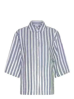 Marella Striped Button-down Shirt - White