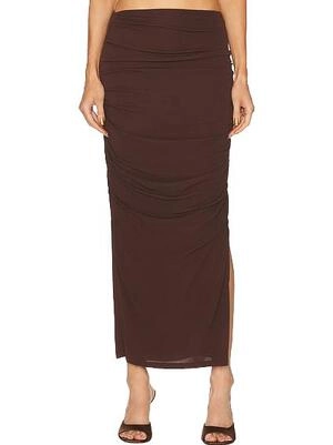Cult Gaia Cult Gaia Dany Ruched Maxi Skirt Java