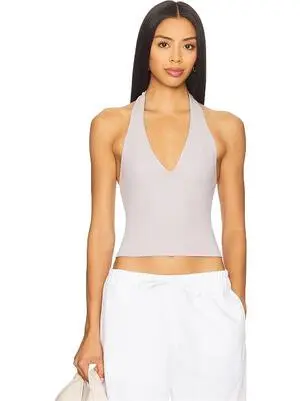 Free People Free People X Intimately FP Still Here Halter Top Grey