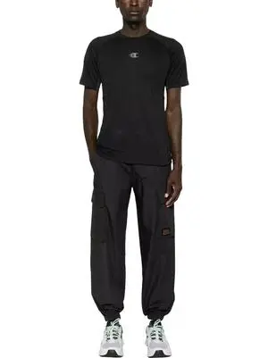 Champion Logo-patch Cargo Trousers - Blue