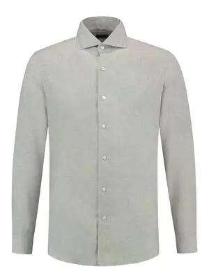 FINAMORE 1925 Cutaway-collar Shirt - Neutrals