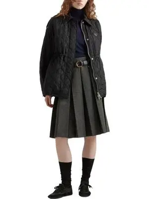 Prada Re-nylon Quilted Blouson Jacket - Black