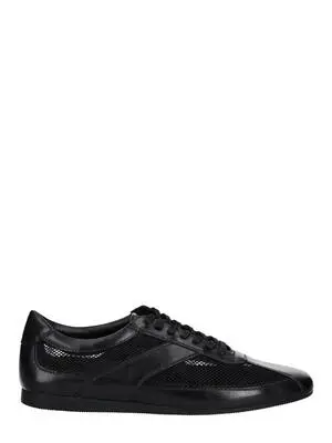 VAGABOND SHOEMAKERS Leather And Mesh Lace-up Sneakers - Black