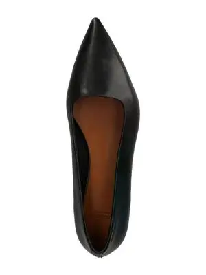 VAGABOND SHOEMAKERS Hermine Pointed-toe Leather Ballet Flats - Black
