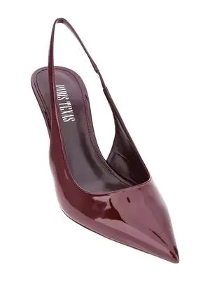 Paris Texas 70mm Lidia Slingback Pumps - Red