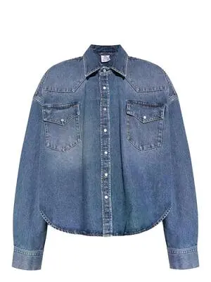 Vetements Button-fastening Denim Shirt - Blue