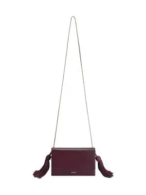 JIL SANDER Tassel Detailed Cross Body Bag - Red