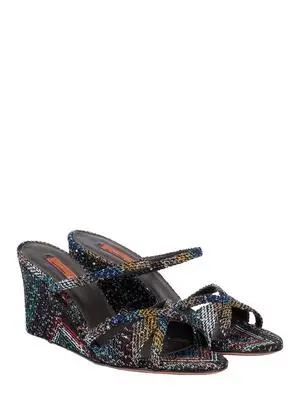 Missoni Sequined Wedge Sandals - Multicoloured