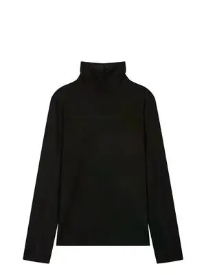 STUDIO TOMBOY Roll-neck Long-sleeve T-shirt - Black