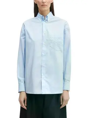Fiorucci Embroidered Pocket Shirt - Blue