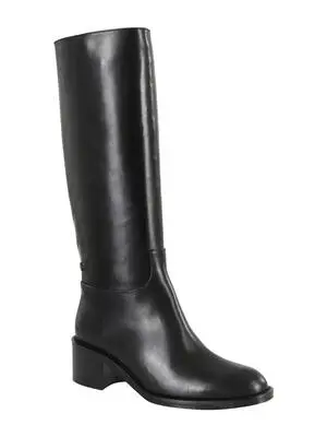 CAREL Leather Knee-high Boots - Black