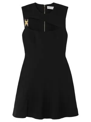 Rebecca Vallance Freyja Embellished Crepe Mini Dress - Black