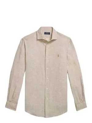 Polo Ralph Lauren Long-sleeve Linen Shirt - Neutrals