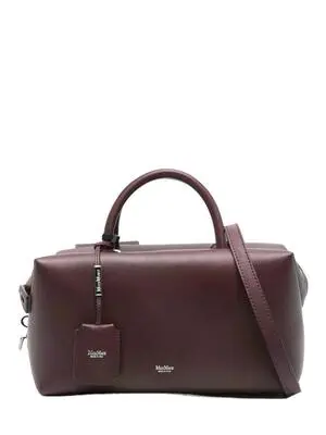 Max Mara Max Mara Leather Zip-Fastening Tote Bag Red