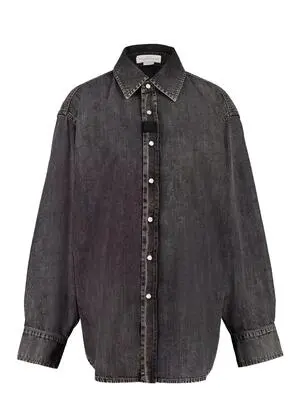 Stella McCartney Button-up Denim Shirt - Grey