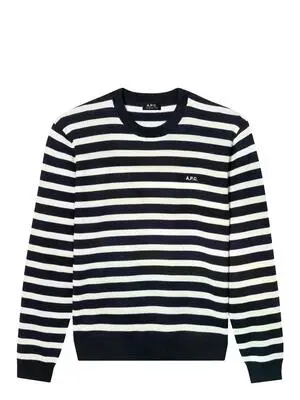 A.p.c. Striped Sweater - Blue