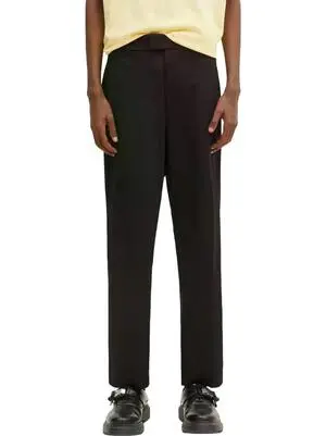 REPRESENT Pleated Front Straight Leg Trousers - Black