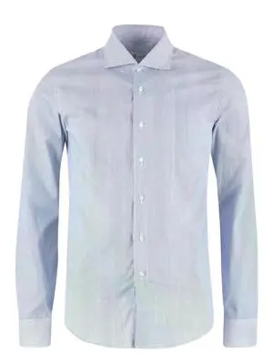 THE (ALPHABET) Striped Cotton Shirt