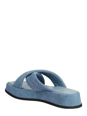 Marc O'polo Crossover Denim-effect Platform Sandals - 873