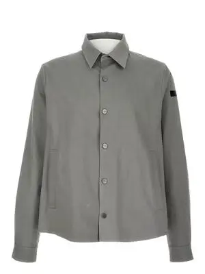 RRD Button-fastening Patch-detail Shirt Jacket - Grey