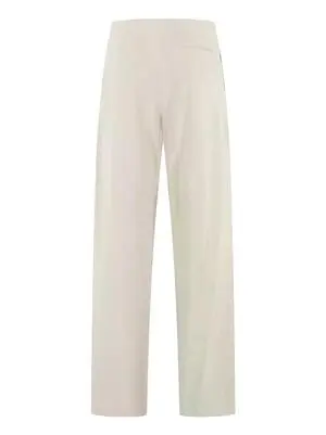 ISABELLE BLANCHE Sand Beige Tailored Trousers - Neutrals