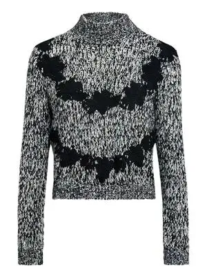 GIAMBATTISTA VALLI Giambattista Valli High Neck Macramé Embellished Sweater