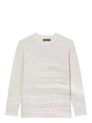 Marc O'polo Textured Long-sleeve Crew Neck Top - Grey