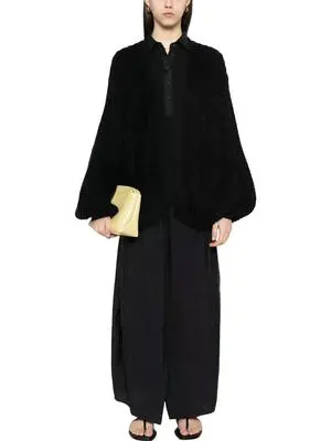 TOTEME Puff-sleeve Cardigan Black
