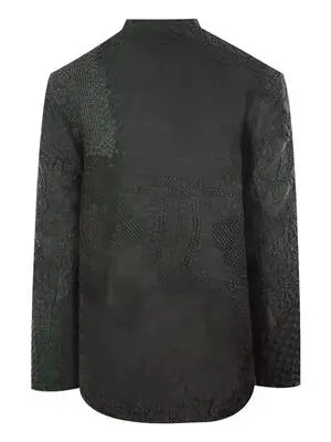 By Walid Textured Zip-front Coat - Blue