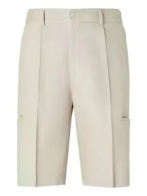 Fendi Tailored Shorts With Pleated Front Detail - Neutrals